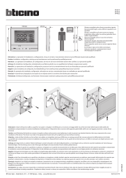 Bticino 344622 - Manuale, Istruzioni, Manuale dell'utente