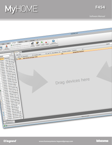 BTicino F454 Manual | Manualzz