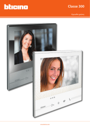 Bticino 344622 - Manuale, Istruzioni, Manuale dell'utente