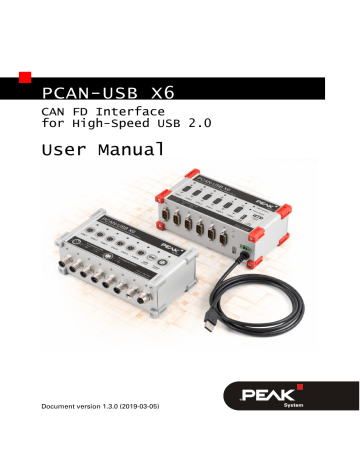 PEAK-System PCAN-USB X6 Operation Manual | Manualzz