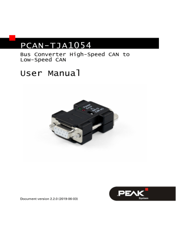 PEAK-System PCAN-TJA1054 Operation Manual | Manualzz