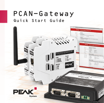 PEAK-System PCAN-Gateway Quick Start Guide | Manualzz