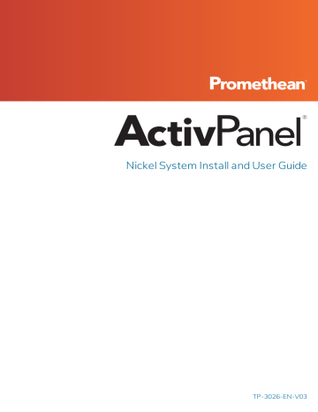 Promethean ActivPanel Elements Series User Guide | Manualzz