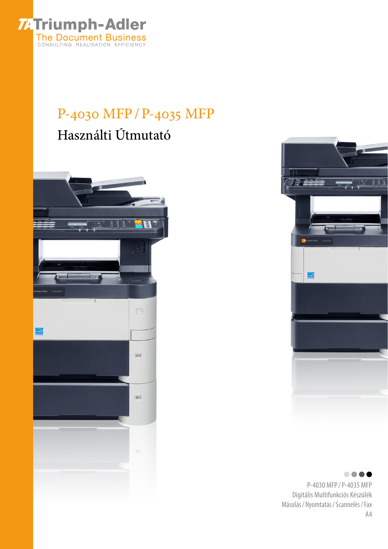 Triumph-Adler P-4030 MFP, P-4035 MFP Owner's manual | Manualzz