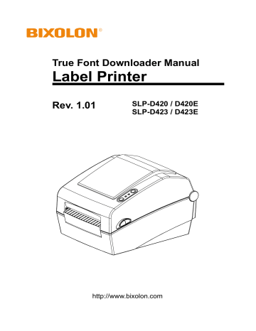 BIXOLON SLP-D420 Label Printer Manual | Manualzz