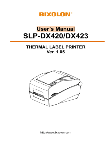 BIXOLON SLP-DX420 Label Printer User Manual | Manualzz
