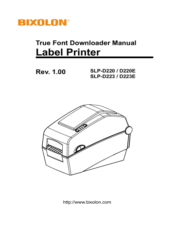 BIXOLON SLP-D220 Label Printer Manual | Manualzz