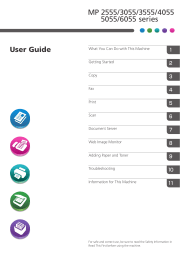 Ricoh MP 4055 - Operating instructions, User Guide, User guide, User ...