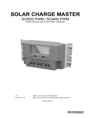 Mastervolt SCM20 PWM Installation manual | Manualzz