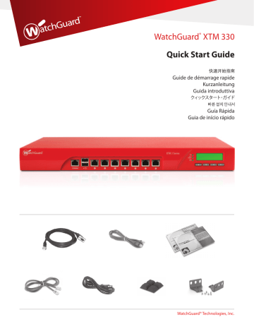 Watchguard XTM 3 Series (XTM 330) Schnellstartanleitung | Manualzz