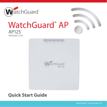 WatchGuard AP125 Quick Start Guide | Manualzz