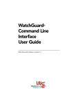 WatchGuard CLI v5.1 Guide | Command Line Interface Manual for Firebox ...
