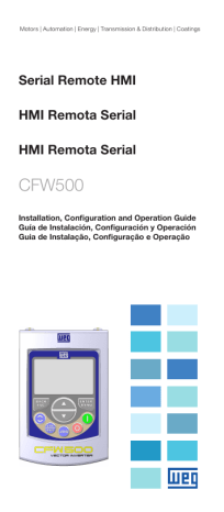 WEG CFW500 Serial Remote HMI HMIR Operation Guide | Manualzz