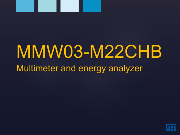 WEG MMW03-M22CHB Configuration Guide | Manualzz