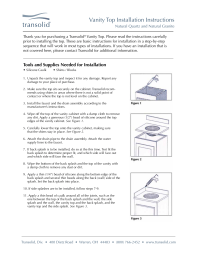 Transolid VT61.5x22-1KU-4L-A-W-1 - Specification, Installation instructions