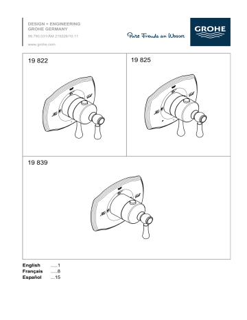 GROHE GrohFlex Shower Set 4-Spray Shower System installation Guide ...