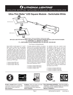 Lithonia Lighting WF6 LED 30K40K50K 90CRI MW M6 - Instructions ...
