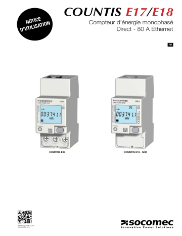 Socomec COUNTIS E1x Mode d'emploi | Manualzz