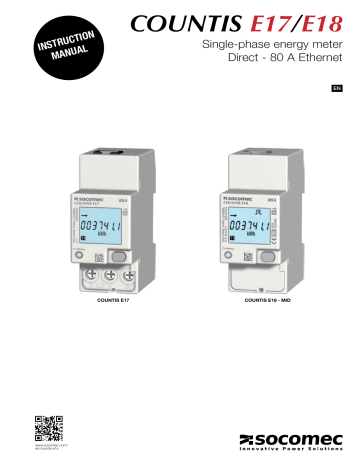 Socomec COUNTIS E1x Operating instructions | Manualzz