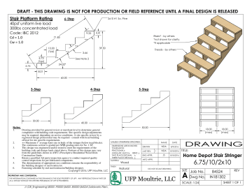 Home Depot Stair Stringer 6.75/10/2x10 - Specification | Manualzz