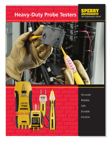 Sperry CT6101 Continuity Tester Product Brochure | Manualzz