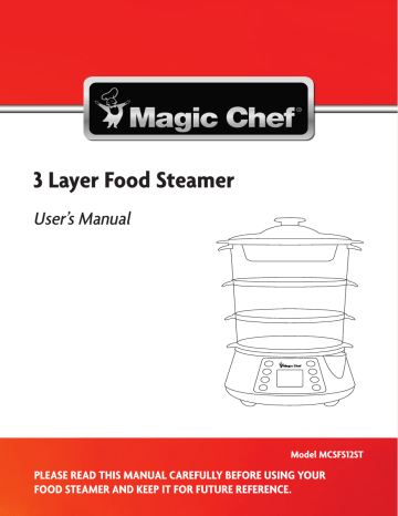 Magic Chef MCSFS12ST 3-Tier 12 Qt. Stainless Steel Countertop Food ...