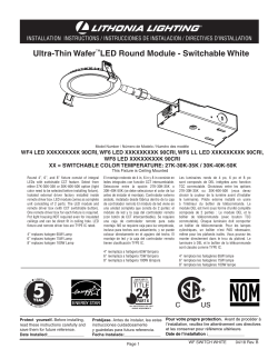 Lithonia Lighting WF6 LED 30K40K50K 90CRI MW M6 - Instructions ...