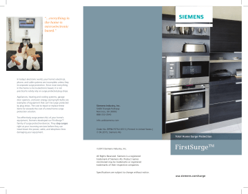 Siemens FS140 FirstSurge Pro 140kA Whole House Surge Protection Device ...
