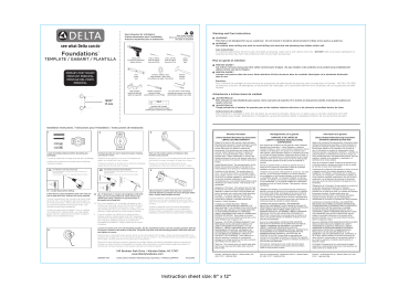 Delta Foundations 3-Piece Bath Hardware Set installation Guide | Manualzz