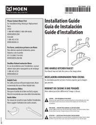 Moen 87201 - Specification, installation Guide, Owner's manual