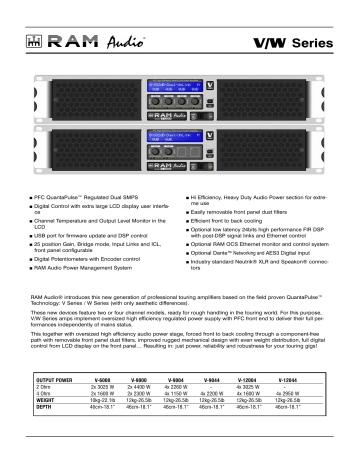 RAM V Series Data Sheet | Manualzz