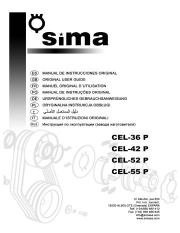 SIMA S.A. CEL- 42 P User Manual | Manualzz