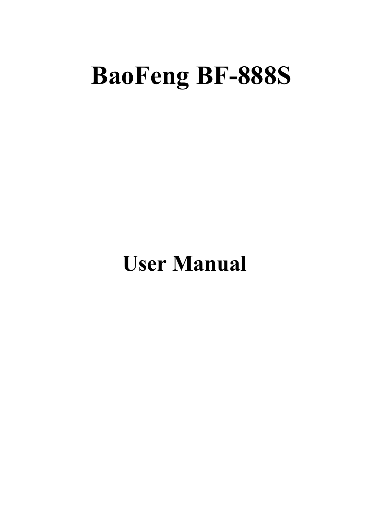 baofeng 888s frequency