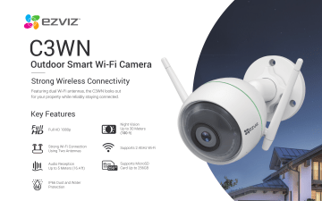 EZVIZ C3WN Bullet Camera Specification Sheet | Manualzz