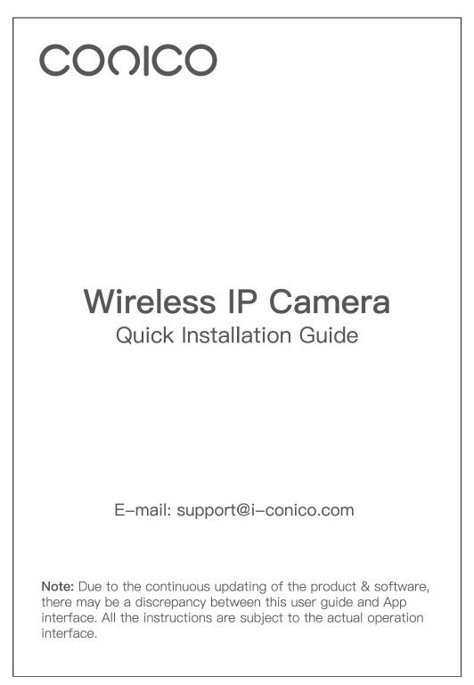 P2P Wireless IP camera User Manual