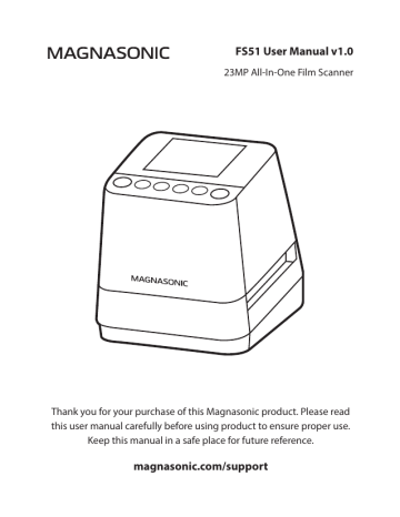 Magnasonic FS51 Slide & Negative Scanner User Manual | Manualzz