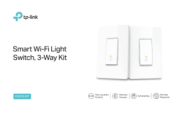 TP-Link HS210 KIT Light Switch Specification Sheet | Manualzz