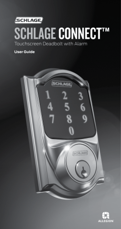 SCHLAGE BE468CEN619 Access-Control Keypad User Guide | Manualzz