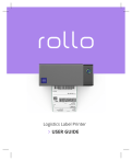 Rollo X1038 Label Printer User Manual | Manualzz