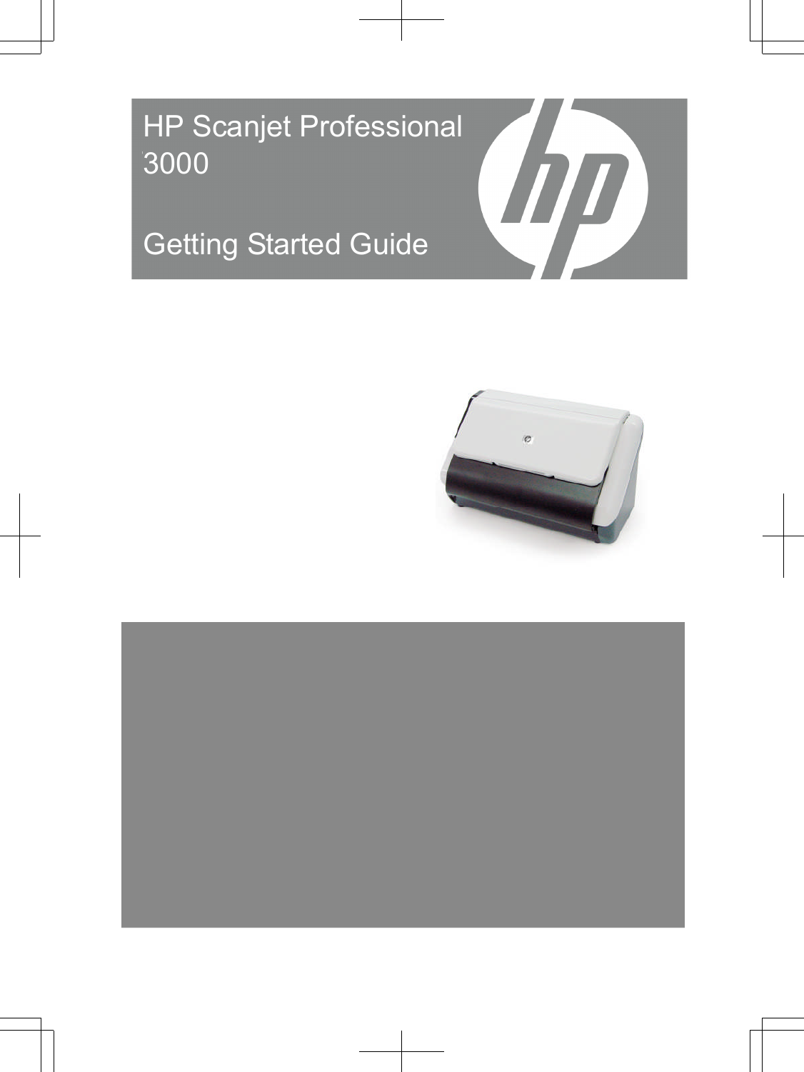HP Scanjet 3000 Scanner User Guide