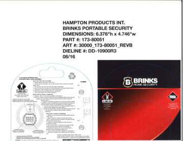 Brinks 173-80051 Combination Padlock Mode d'emploi | Manualzz