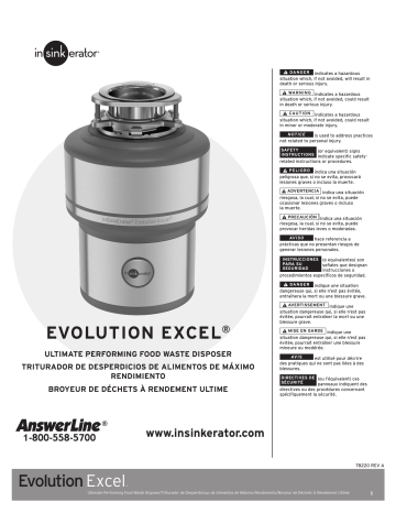 InSinkErator EXCELCORD Garbage Disposal User Guide | Manualzz