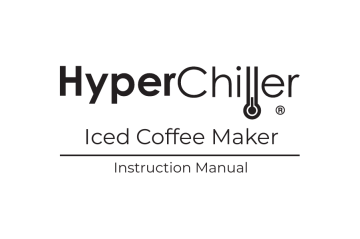 HyperChiller HC2 Cold Brew Coffee Maker User Manual | Manualzz