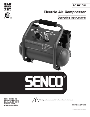 Senco PC1010 Portable Air Compressor User Guide | Manualzz