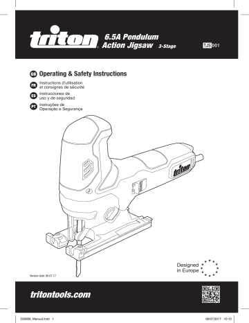 Triton TJS001 Jig Saw User Guide | Manualzz
