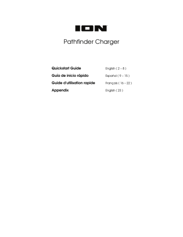 ION Pathfinder Charger Quick Start Guide | Manualzz