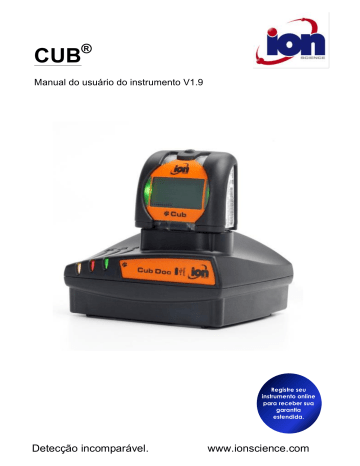 Ion Science Cub personal VOC detector Manual do usuário | Manualzz