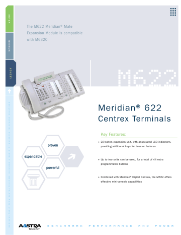 Mitel M622 Datasheet | Manualzz