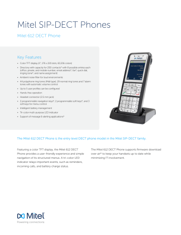 Mitel 612 s Datasheet | Manualzz