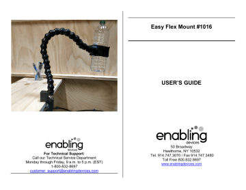 Enabling Devices 1016 Easy Flex Mount User's Guide | Manualzz